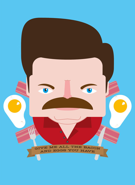 Ron Swanson’s Family Crest – Foodiggity