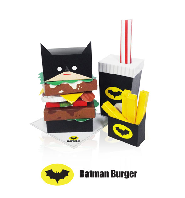Hero Burger, A Series of Papercraft Superheroes As Fast Food Combo ...