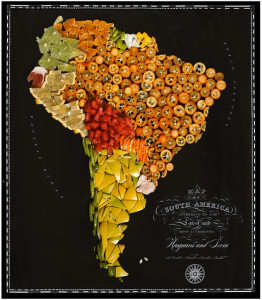 Food Maps, Countries Created From The Foods That Best Represent Them ...
