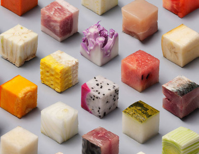 Food Cut And Arranged Into 98 Perfect Cubes – Foodiggity