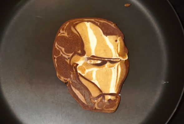 This Animated Iron Man Pancake Will Avenge Breakfast – Foodiggity