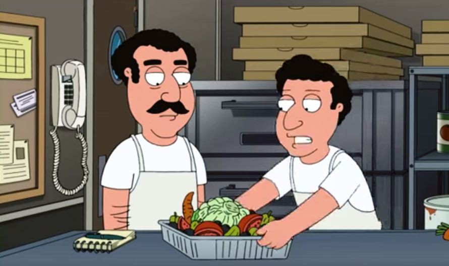Every Pizza Place Salad Ever According To Family Guy – Foodiggity