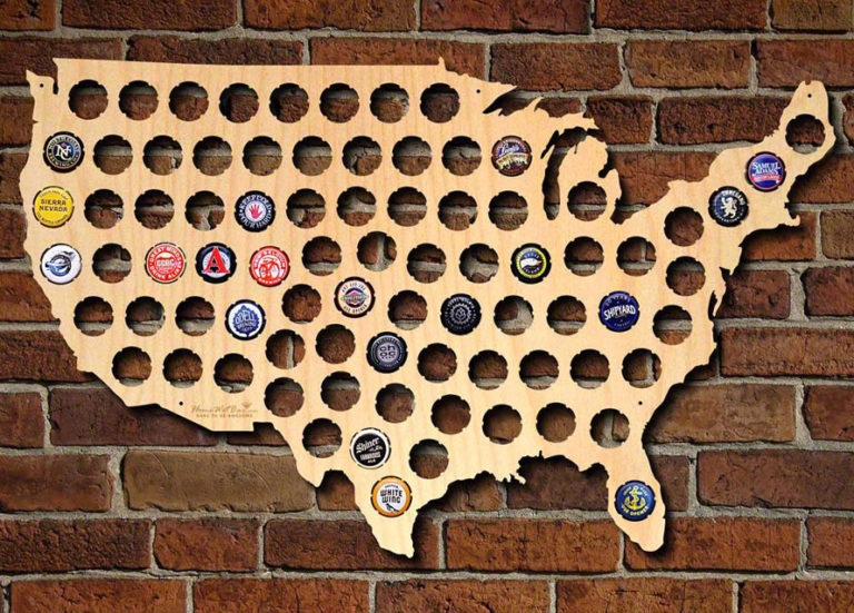 The USA Bottle Cap Map Will Help Show Off How Much You Drink – Foodiggity